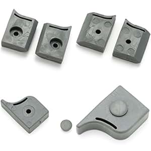 2 x Shower/Bathroom Door Plastic Rubber Stops Top and Bottom Right ...