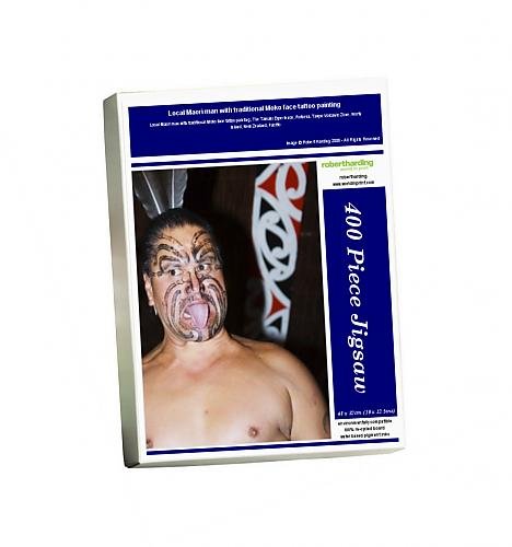 Photo Jigsaw Puzzle Of Local Maori Man With Traditional Moko ...