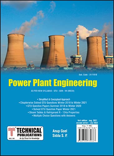 Buy Power plant Engineering for GTU 18 Course (VII - Mechanical ...