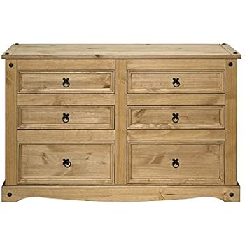 Corona 6 Drawer Wide Chest of Drawers: Amazon.co.uk: Kitchen & Home