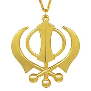 Memoir Brass Big and Bold Khanda Sikh Sardar Punjabi Khalsa 3 Inch x ...