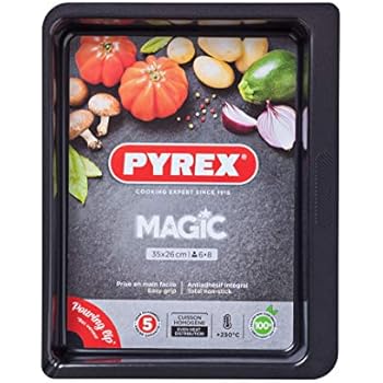 Pyrex - Magic -Plat à Four Rectangulaire en Métal 30x23 cm: Amazon.fr ...