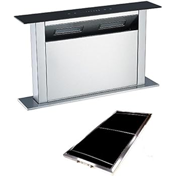 Cookology 90cm Downdraft Cooker Hood Kitchen Island Extractor Fan ...