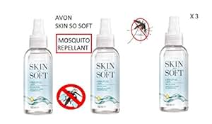 Avon 3 x Avon Mosquito Insect Repellent "Skin So Soft Original Dry Oil ...