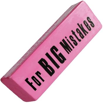 Silly Eraser for Big Mistakes, Pink: Amazon.co.uk: Kitchen & Home