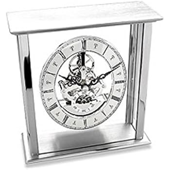 Acctim 36507 Malvern Mantel Clock, Silver: Amazon.co.uk: Kitchen & Home