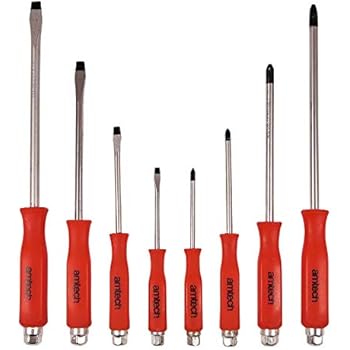 12PC HEAVY DUTY MECHANICS GO-THROUGH SCREWDRIVER SET ENGINEERS HEX ...