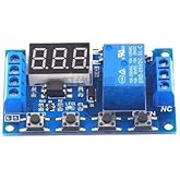 Electronic Spices Dc 6v to 30v 1 Channel Delay Power Relay Module With Adjustable Timing Cycle ...