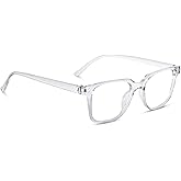 Buy ARICKS Square Transparent Clear Zero Power Lightweight Glasses ...