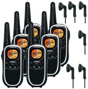 8Km Binatone Terrain 750 Walkie Talkie 2 Two Way Radio Six Pack + 6 x ...