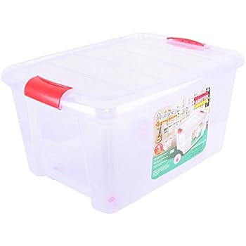 Buy Aristo Multipurpose Plastic Storage Container Box With Wheels 70 ...