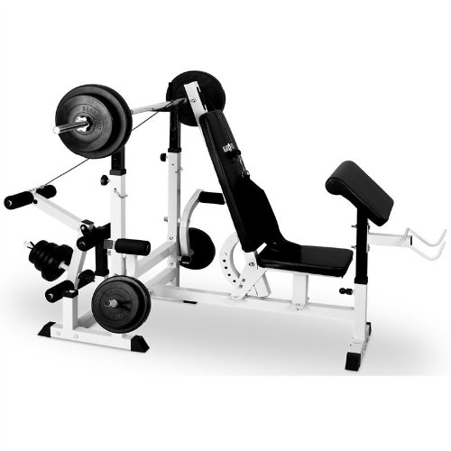 Klarfit FIT-KS0 Home Gym Weight Bench Upper & Lower Body Workout ...