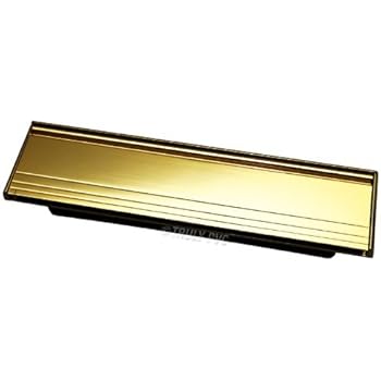 12" 38-78mm Gold UAP All Metal Letterbox / Letter Plate with Anodised ...
