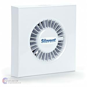 Silavent SDF100PB 100mm 4" Pull Cord Bathroom Extractor Ceiling Wall ...