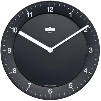 MARATHON CL030033SV Atomic Self-setting Self-adjusting Wall Clock w ...