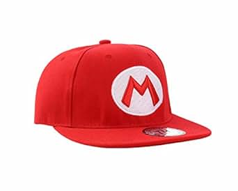 Super Mario Red Snapback Baseball Cap by True heads: Amazon.co.uk: Clothing