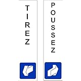 Akachafactory 2X Autocollant Sticker Porte Portail Commerce Bureau ...