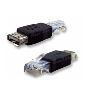 PC Adaptateur USB vers RJ45 femelle femelle a to Ethernet Connexion ...