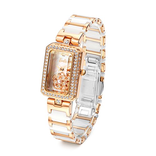 Barbie Damenuhr Leder Armband Kupfer Armbanduhr Quarz Analog Uhr ...