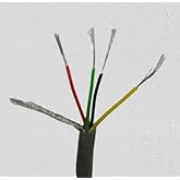 5 Meter 4 core x 0.5 square mm Core Shielded Signal Data transmission ...