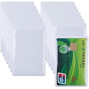 10Pcs Soft Clear Plastic Card Sleeves Protectors, for: Amazon.co.uk ...