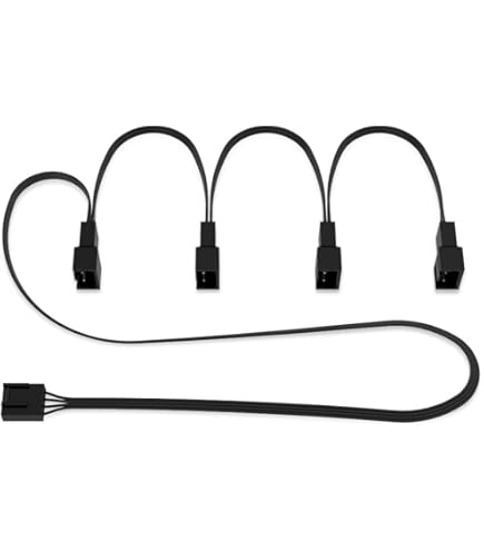Fan Power Splitter Cable 2-Pack DC To Molex Splitter Cables - Power ...