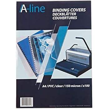 5 Star Office Comb Binding Covers PVC 150 micron A4 Clear (Pack of 100 ...
