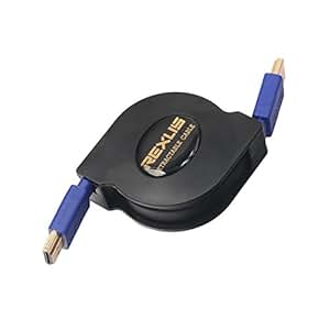 Retractable HDMI to HDMI Cable, High Speed, 3D Support: Amazon.co.uk ...