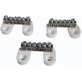 SELVO 8 Ways Brass Neutral Link 8 Screw Terminal Grounding Bar Block For cable looping and ...