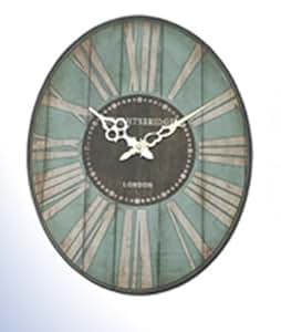 Dark Green Old Town Clocks, London EST 1863- Quartz Motion: Amazon.co ...