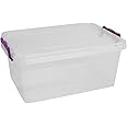 Asude Plastic Storage Box Boxes Lid Handles Food Container Home Kitchen ...
