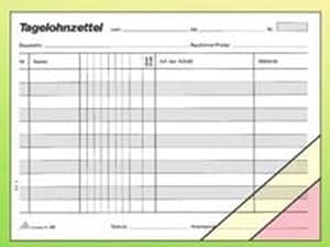 Tagelohnzettel A5 RNK 181 3x50bl Block für Bau Lohnabrg: Amazon.de ...