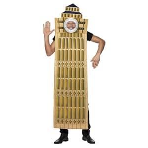 New Funny Big Ben Fancy Dress Costume With Clock Face: Amazon.co.uk ...