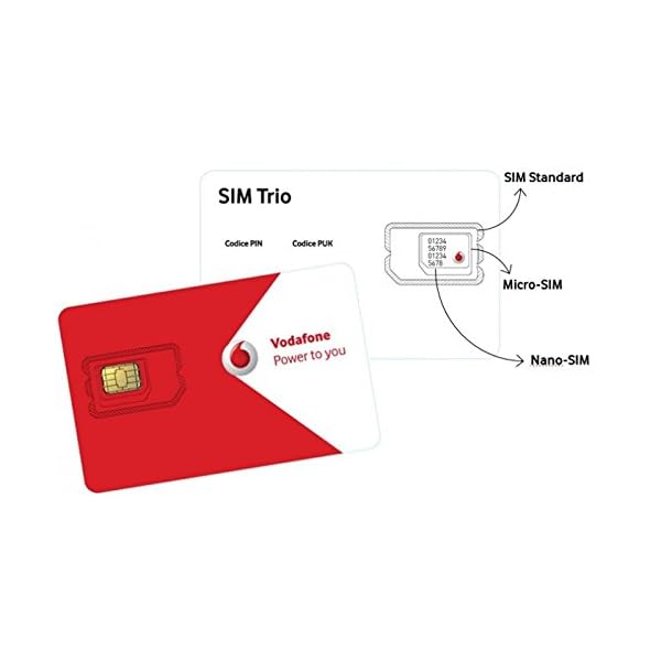 NEW Vodafone Pay As You Go Triple Cut Sim Card (Standard, Micro & Nano ...