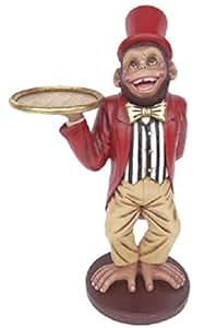 Monkey Butler with Tray Life-Size 89 cm for Outdoor Use Made of ...