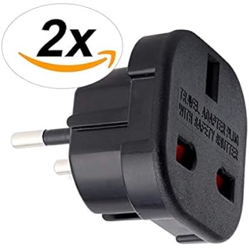 Reiseadapter UK auf EU Deutschland, Netz-Stecker: Amazon.de: Elektronik