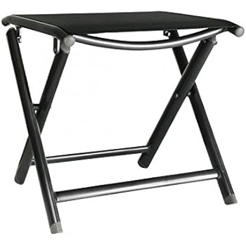 Amazon.de: Nexos klappbarer Alu Hocker Sitzhocker Textilene schwarz ...