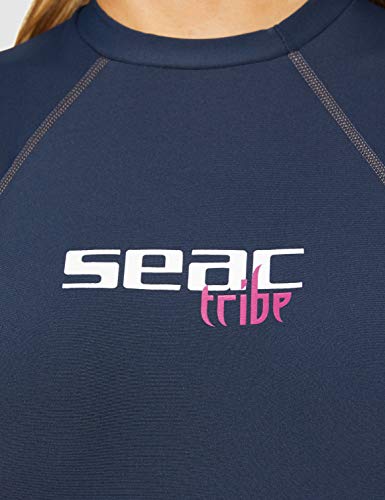 (TG. L) SEAC RAA Short Evo Donna Maglia Protettiva Rash Guard per Snorkeling e N