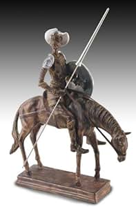 Figurine Don Quixote with horse, 40x28x8 cm: Amazon.co.uk: Kitchen & Home