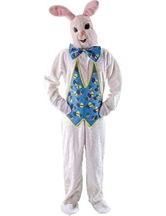 Adult Easter Furry Fluffy Bunny Fancy Rabbit Dress Costume Mascot ...