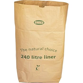 All-Green, 240 Litri (240L) Sacchi compostabili di Carta per Porta ...