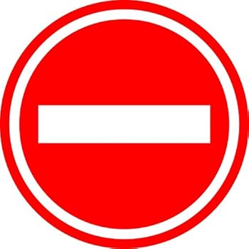 traffic directional signs No entry sign safety sign - 3mm Aluminimum ...