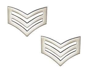 Police Sergeant Metal Stripes/Chevrons: Amazon.co.uk: Sports & Outdoors
