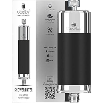 CasaFlow Duschfilter - Wasserfilter mit Kapazität von 51.100 Liter für ...