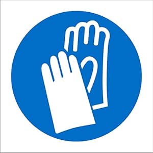 Seco Wear Gloves Pictogram Sign, 150mm x 150mm - Self Adhesive Vinyl ...
