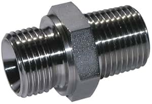 1/2" X 1/2" BSP/NPT MALE 316 ST.STEEL - BSPP Male x NPTF Male ...