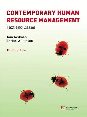 Contemporary Human Resource Management: Text and Cases: Amazon.co.uk: Redman, Prof Tom ...