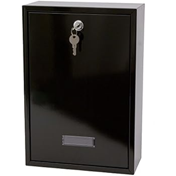 Gate/Railings Post Mail letter Box Rear Retrieval Large Capacity ...