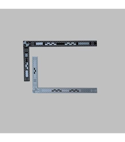 Right Angle Ruler Metric Metal Forensic Scale 50mm X 50mm | Forensic ...