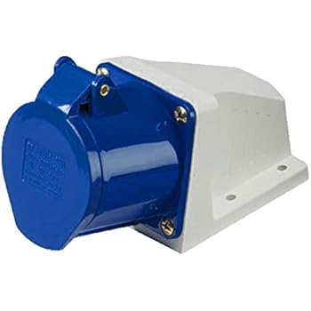 MK Commando K9201 Angled Socket Outlet 16 Amp 2P+E 200-250 Volt (IP44 ...